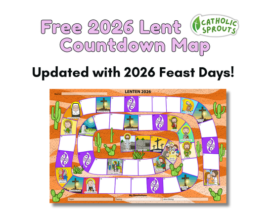Lenten Map for Catholic Kids: Free Download! – Catholic Sprouts