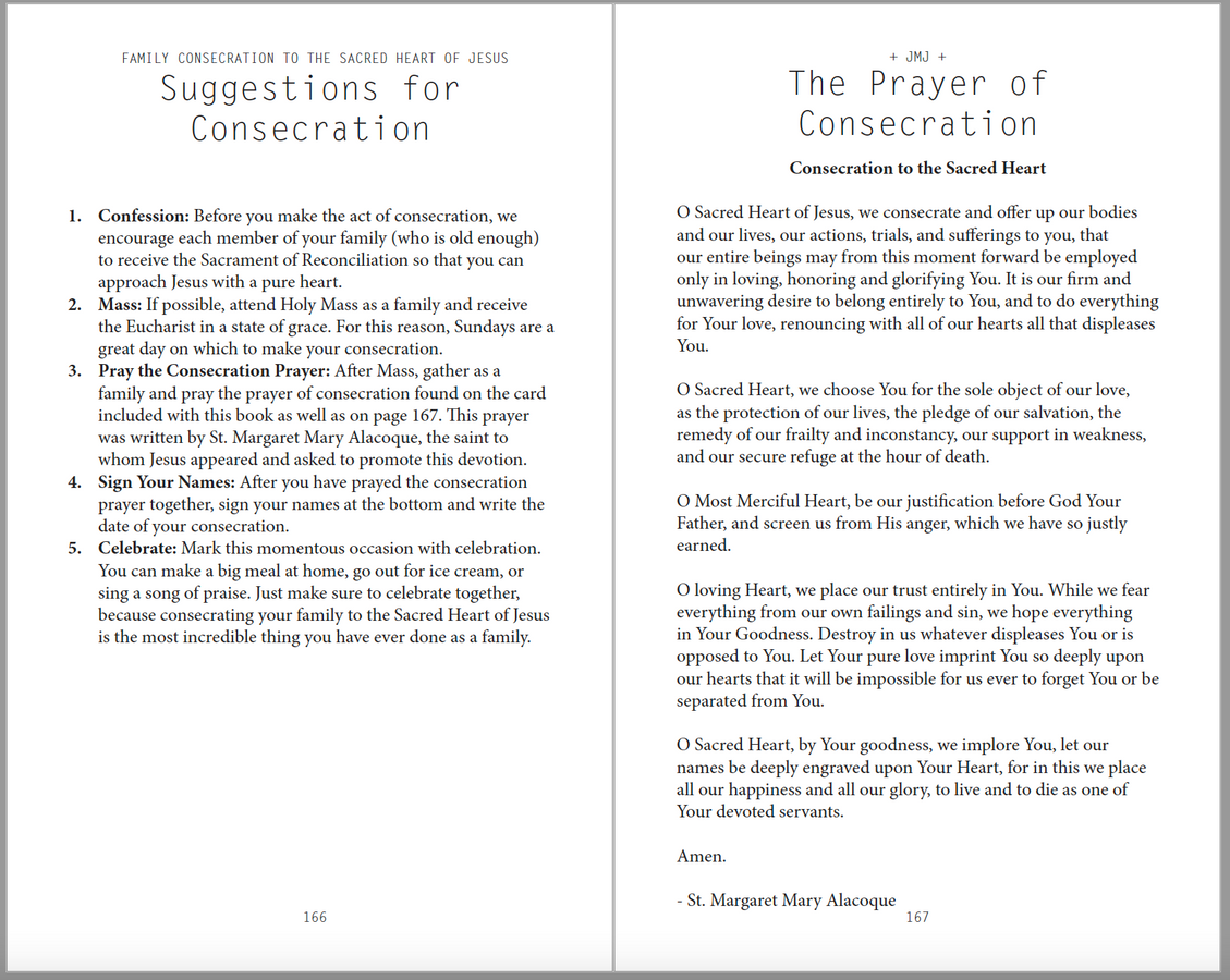 Write Our Name on Your Heart: Family Consecration to the Sacred Heart ...